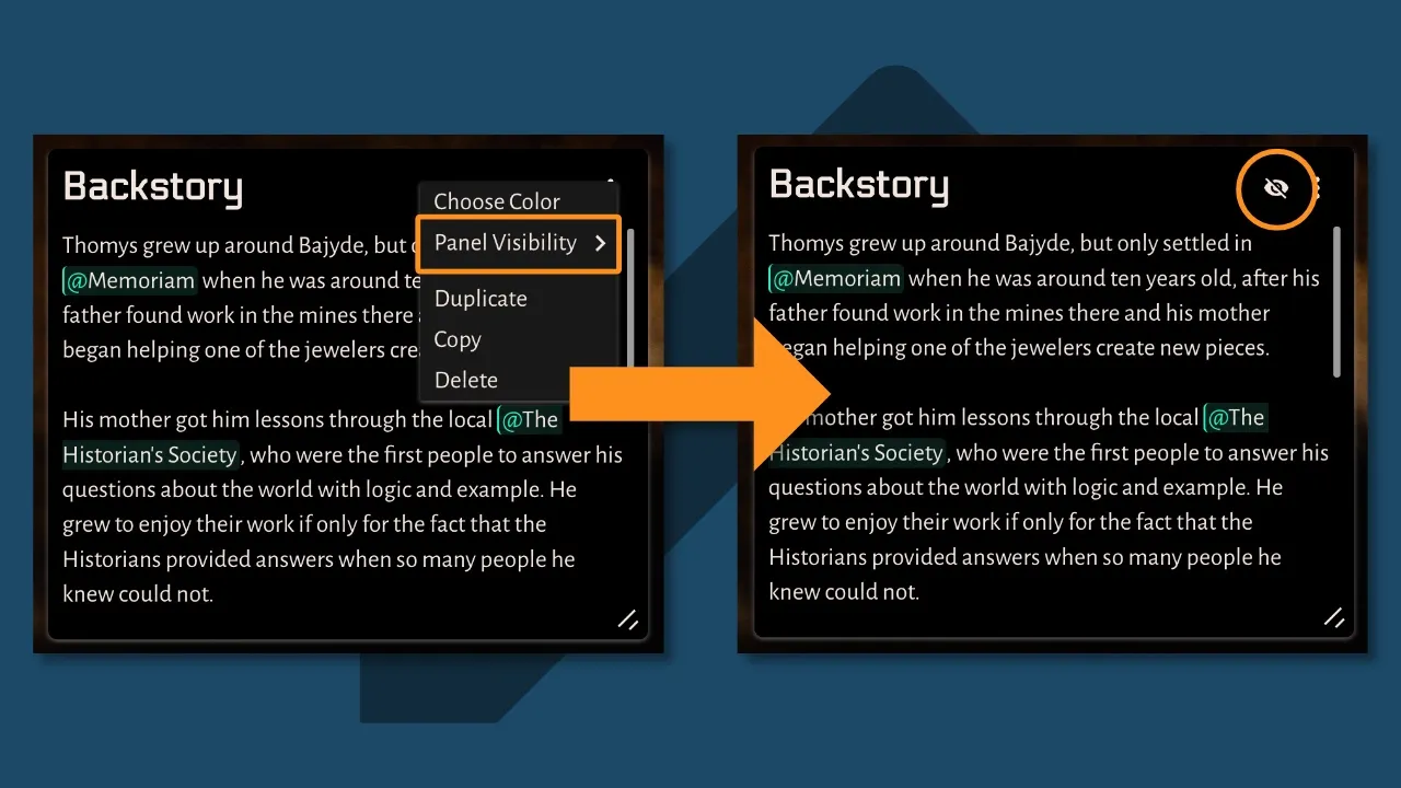 Apr. 2022 Update: Hide Your Panels