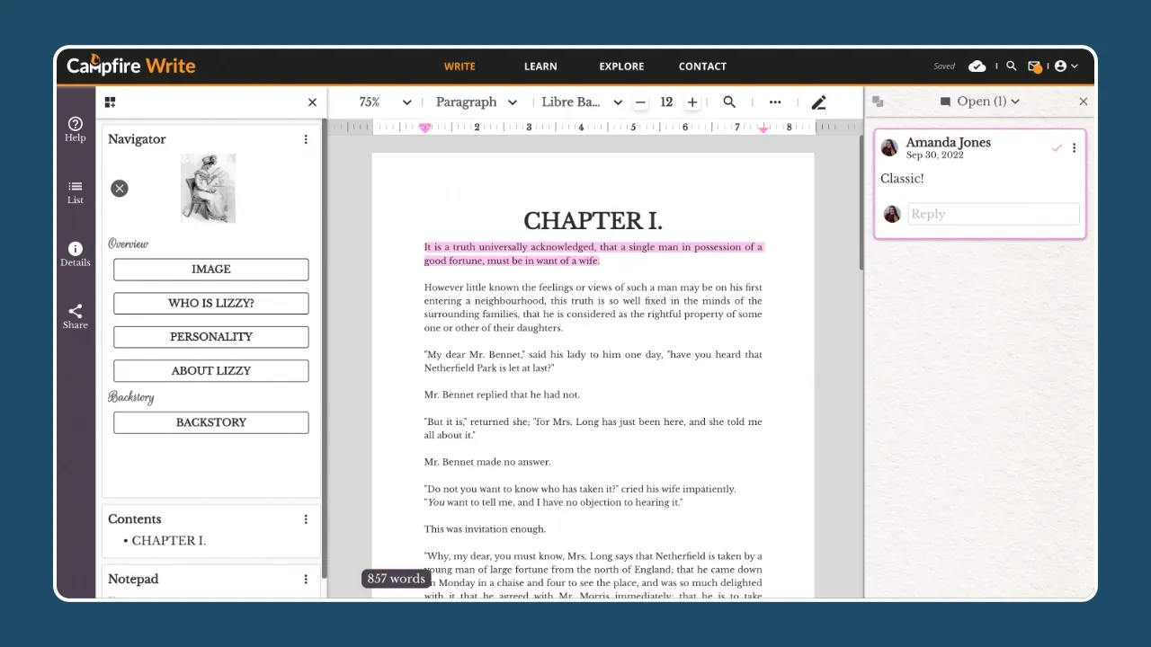 Campfire vs. LivingWriter: Which Writing Toolset is Best?