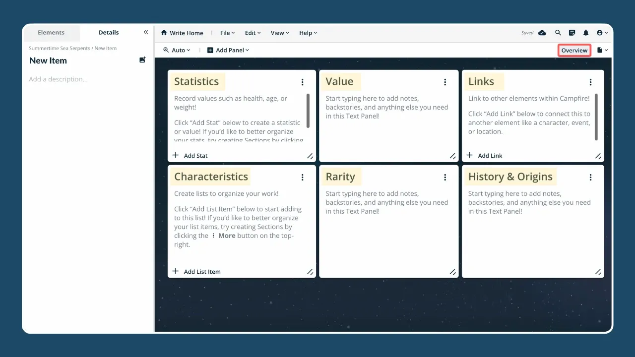 Items Module Tutorial