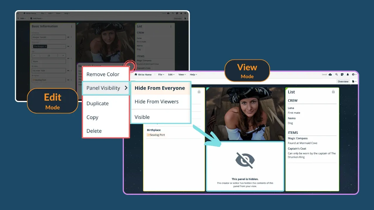 Panel Visibility Tutorial