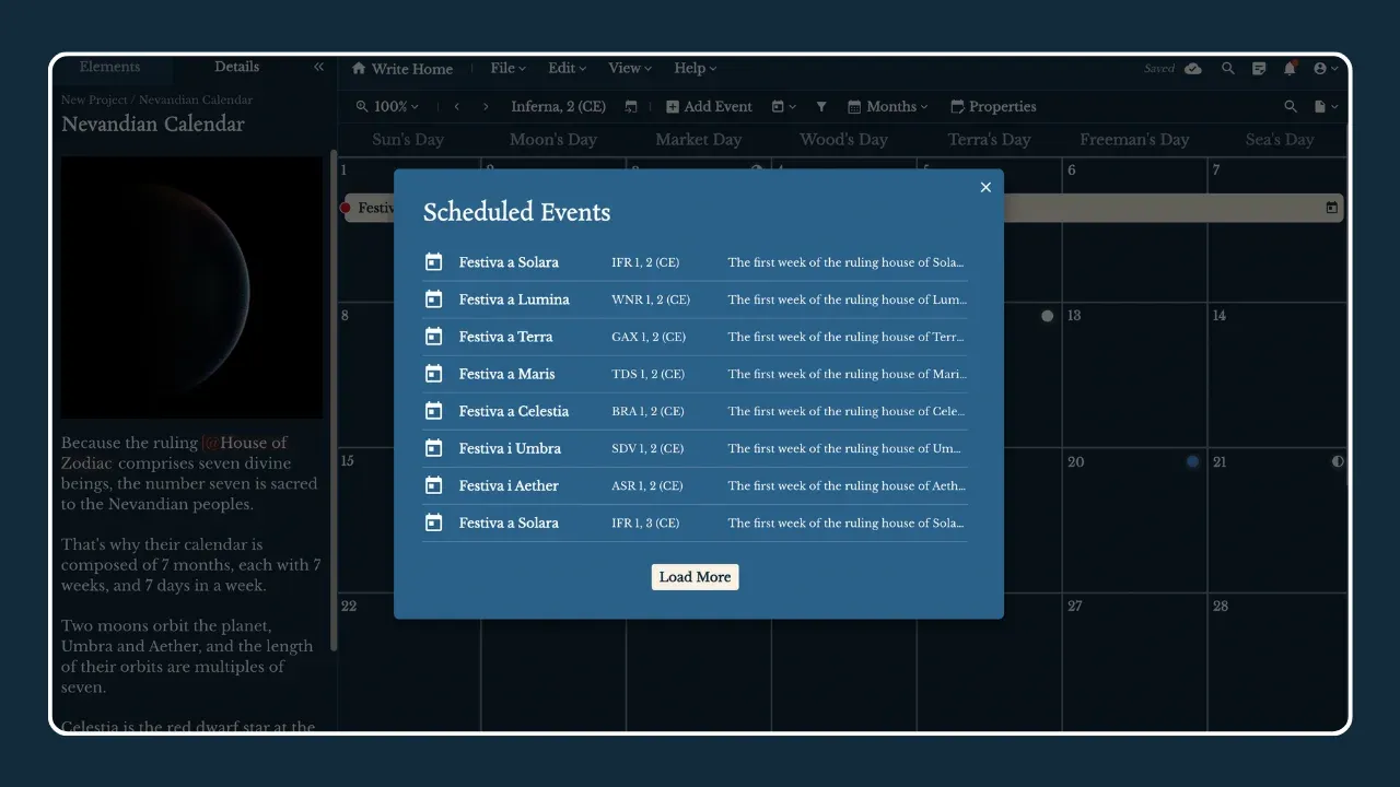 Fictional Celestial Calendars: Constellations & The Zodiac