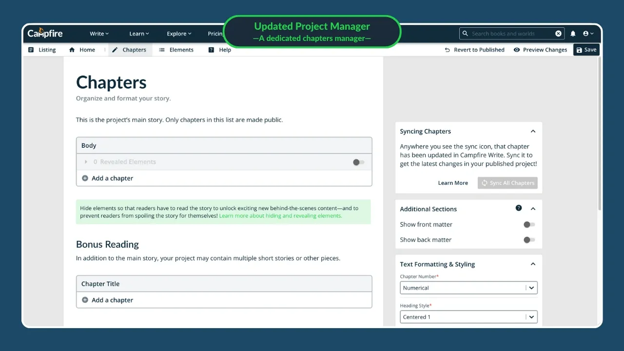 July 2023: Read & Publish on Campfire