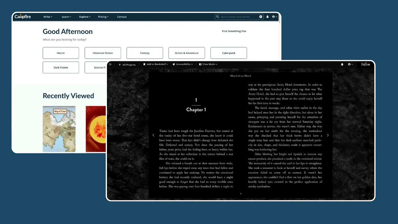 Reading & Revealing Bonus Content on Campfire
