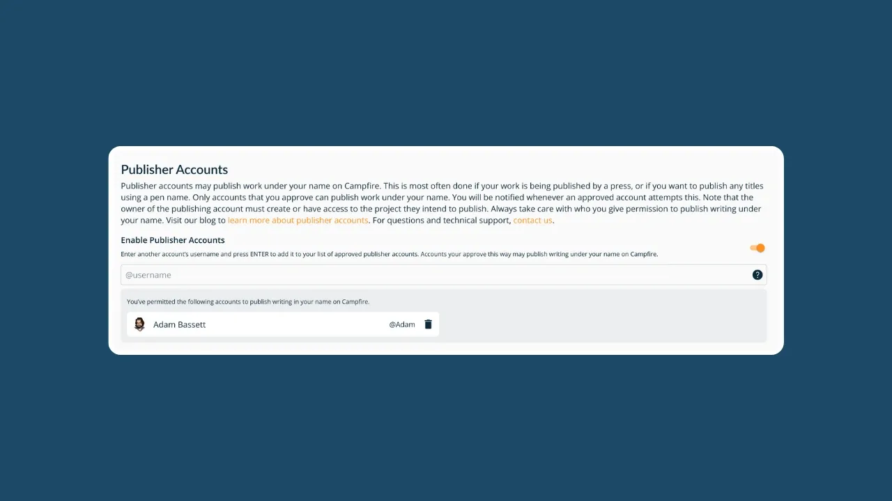 How to Use Publisher Accounts