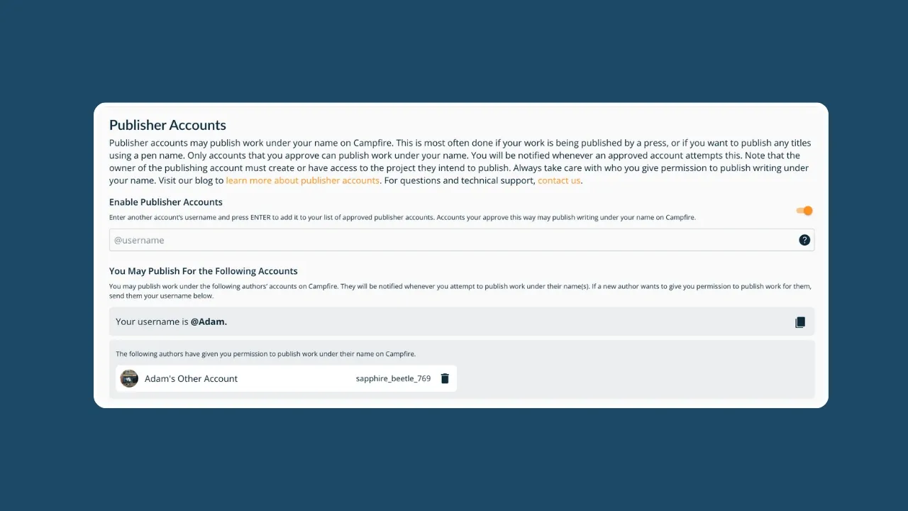 How to Use Publisher Accounts