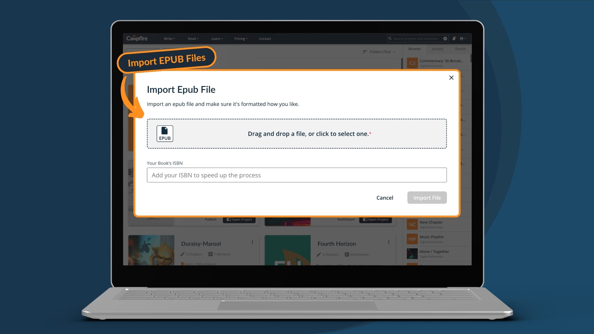 How to Import Your Story into Campfire's Manuscript Module