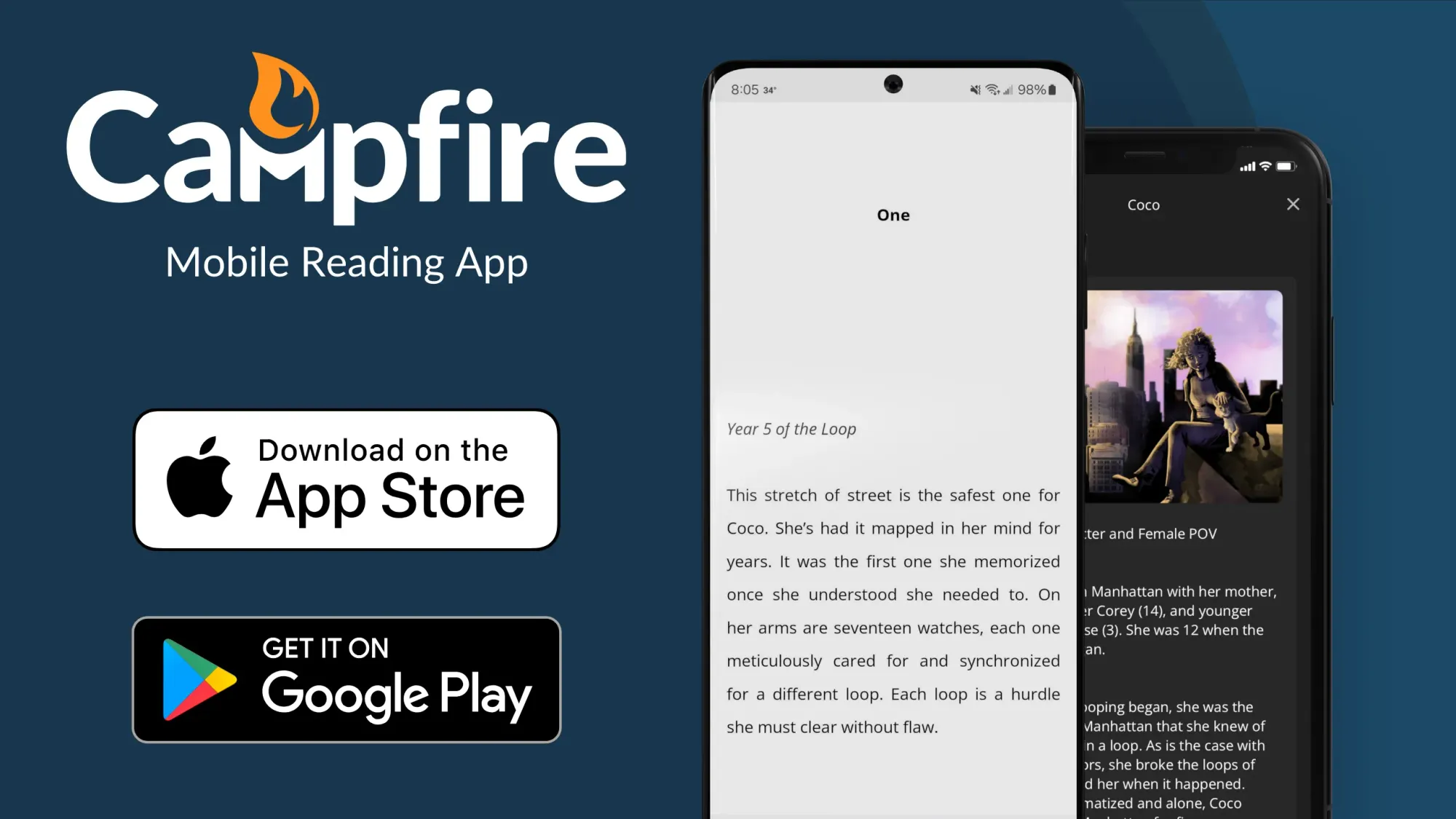 The Campfire Reading App is Available Now