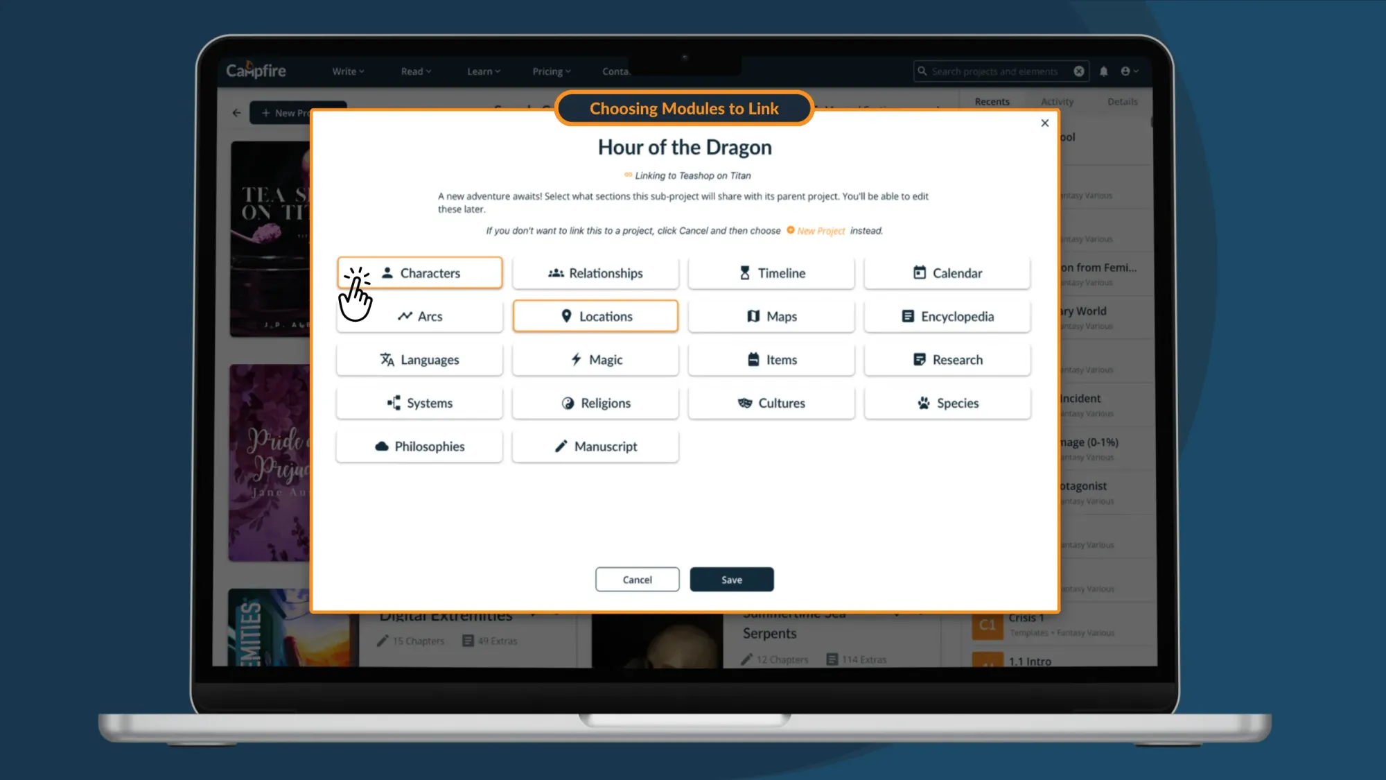 Linking Projects in Campfire
