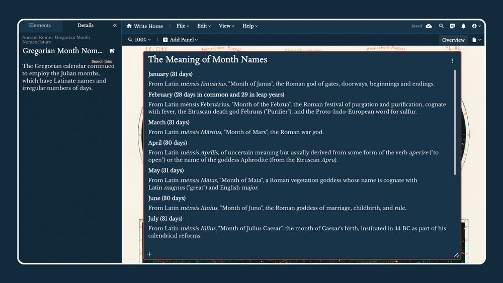 How to Name Fantasy Calendar Months and Days